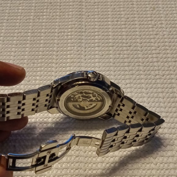 Bulova | Accessories | Bulova C877644 Automatic Stainless Steel Leather ...